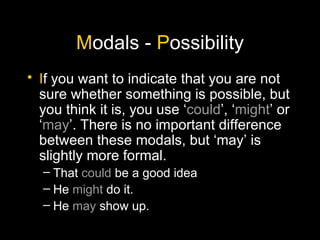 Modals - Possibility | PPT