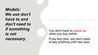 MODALS REVIEW CLASE DE INGLES 2024...... | PPT