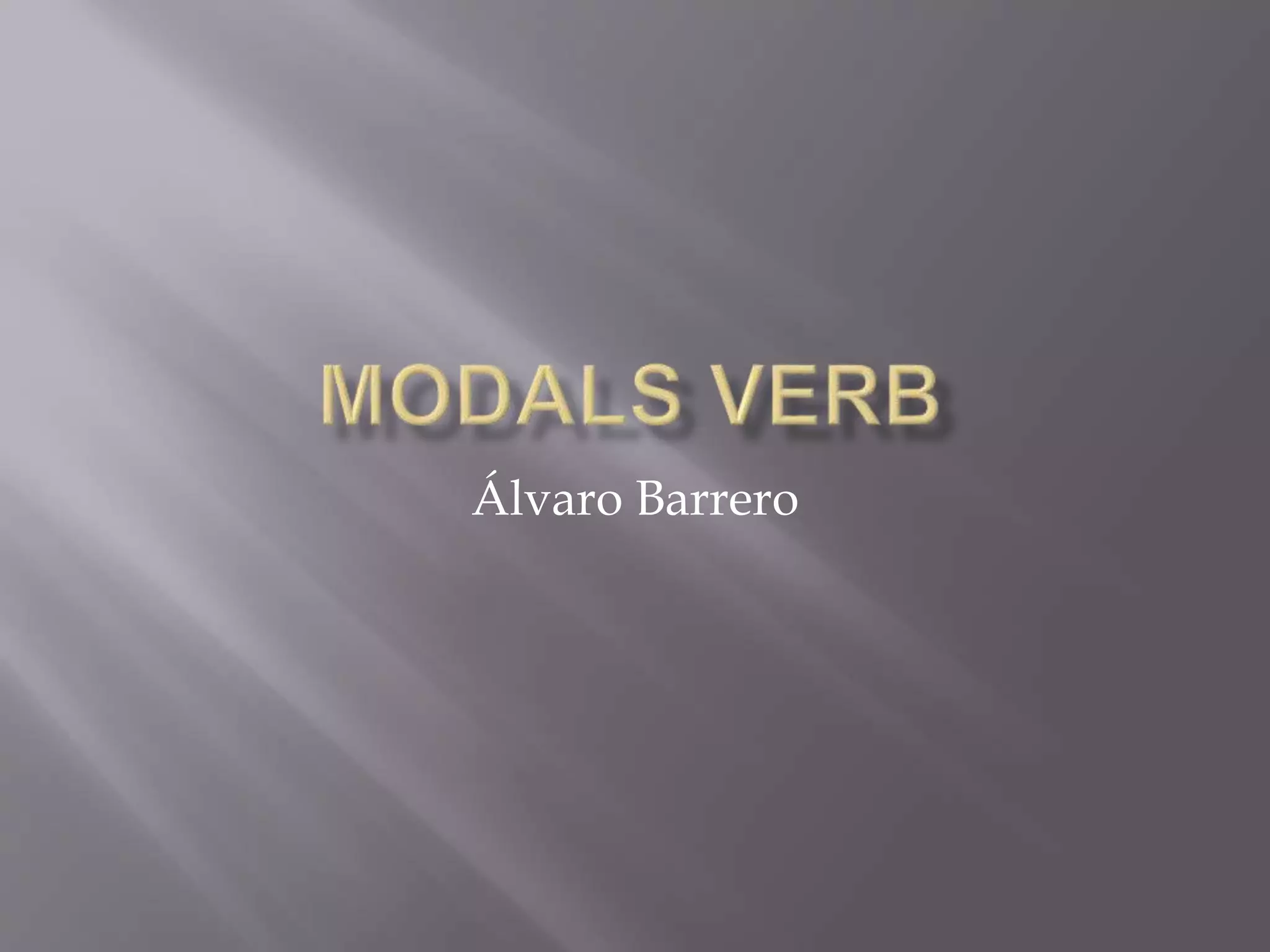 Modals verb | PPT