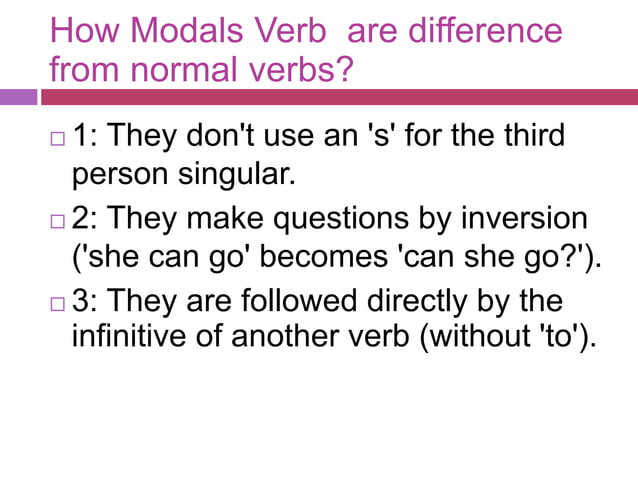Modals verbs | PPTX