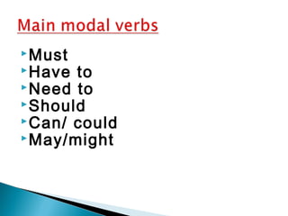 Modals verbs 4°s | PPT