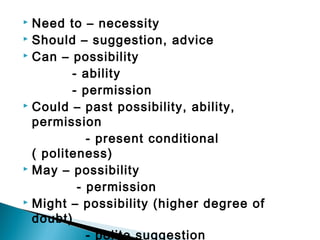 Modals verbs 4°s | PPT