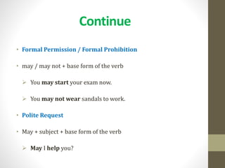 Modal verbs: Review all of them! | PPTX