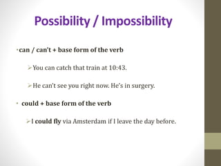 Modal verbs: Review all of them! | PPTX