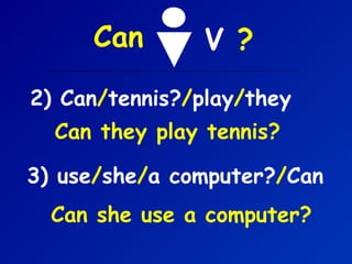 Modal verb 'can' | PPT