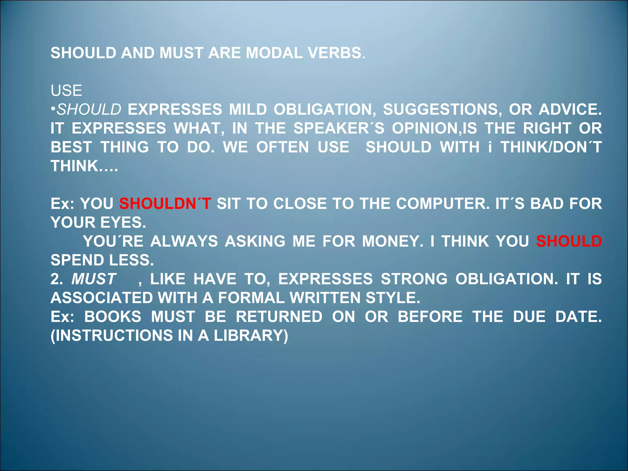Modal Verbs | PPT