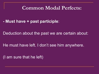Modal Verbs 2010 | PPT