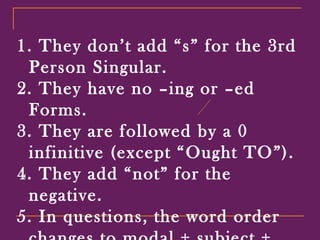 Modal Verbs 2010 | PPT