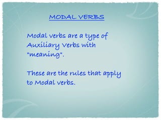 Modal verbs | KEY