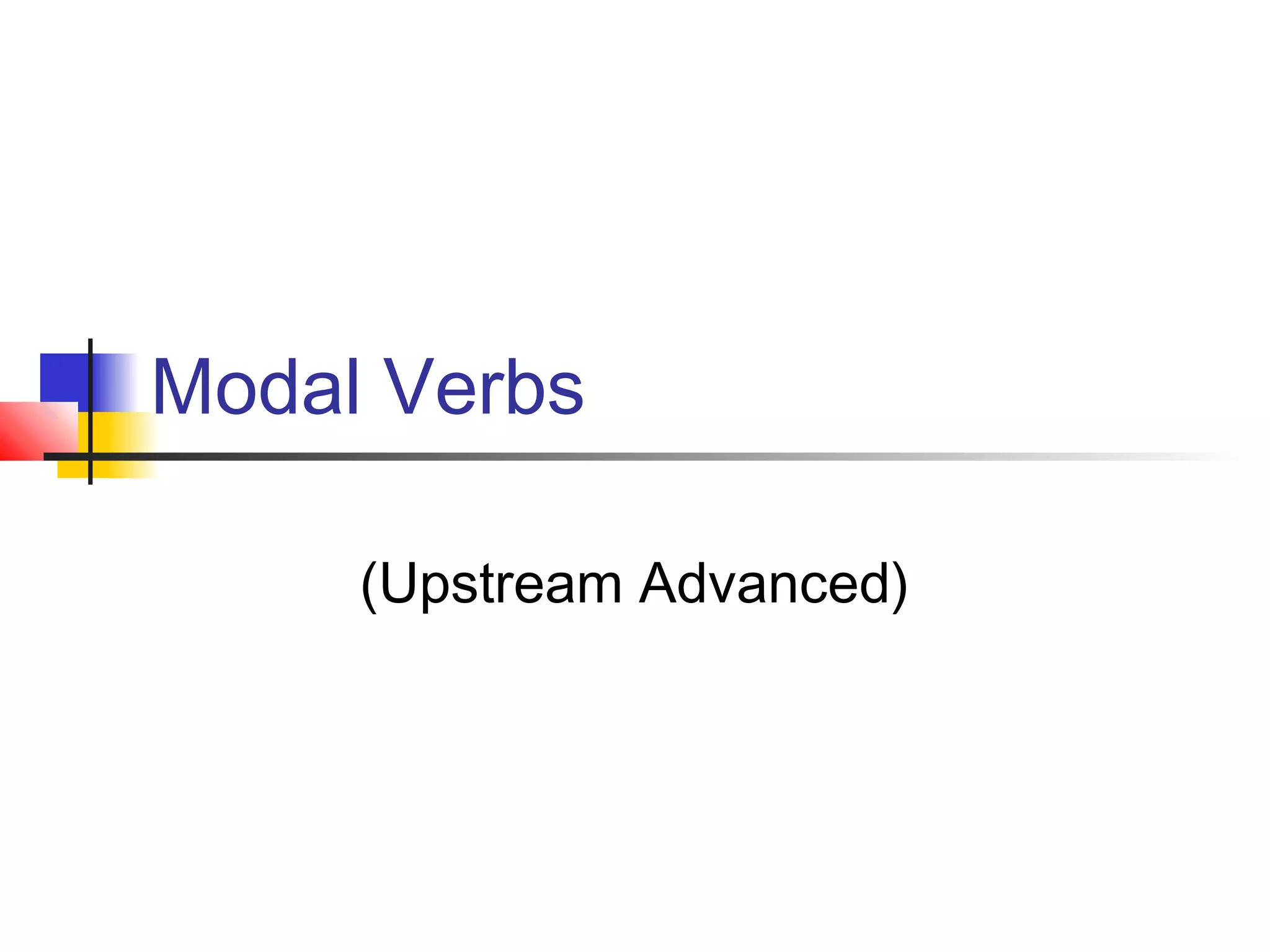 Modal verbs | PPT