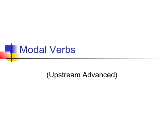 Modal verbs | PPT