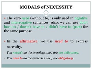 Modal verbs | PPTX