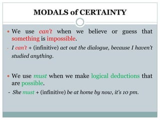 Modal verbs | PPTX
