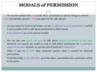 Modal verbs | PPTX