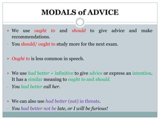 Modal verbs | PPTX