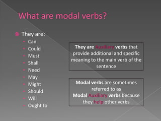 Modal Verbs | PPT