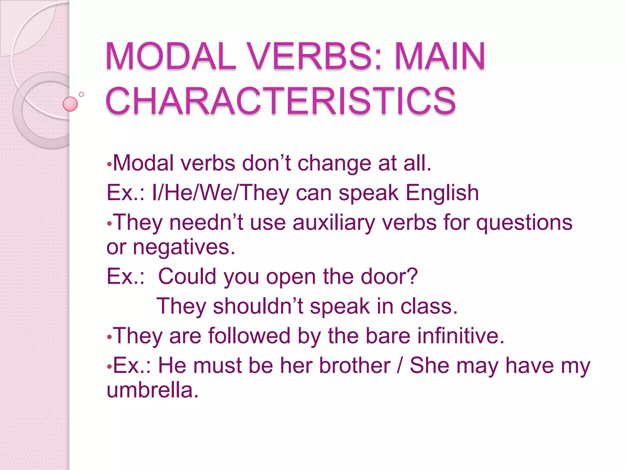 Modal verbs | PPT