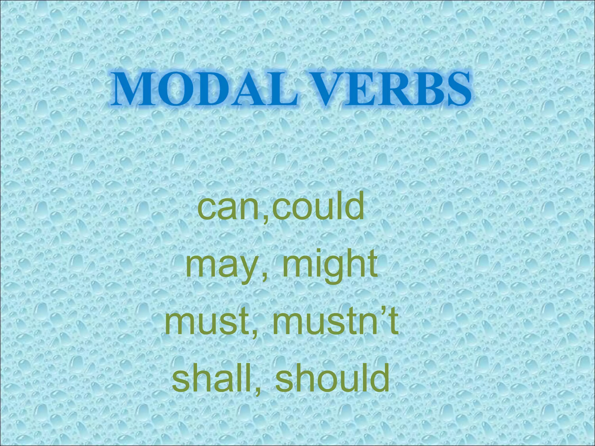 Modal verbs, English lessons, EFL | PPT