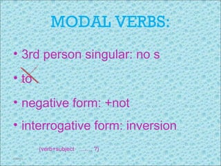 Modal verbs, English lessons, EFL | PPT