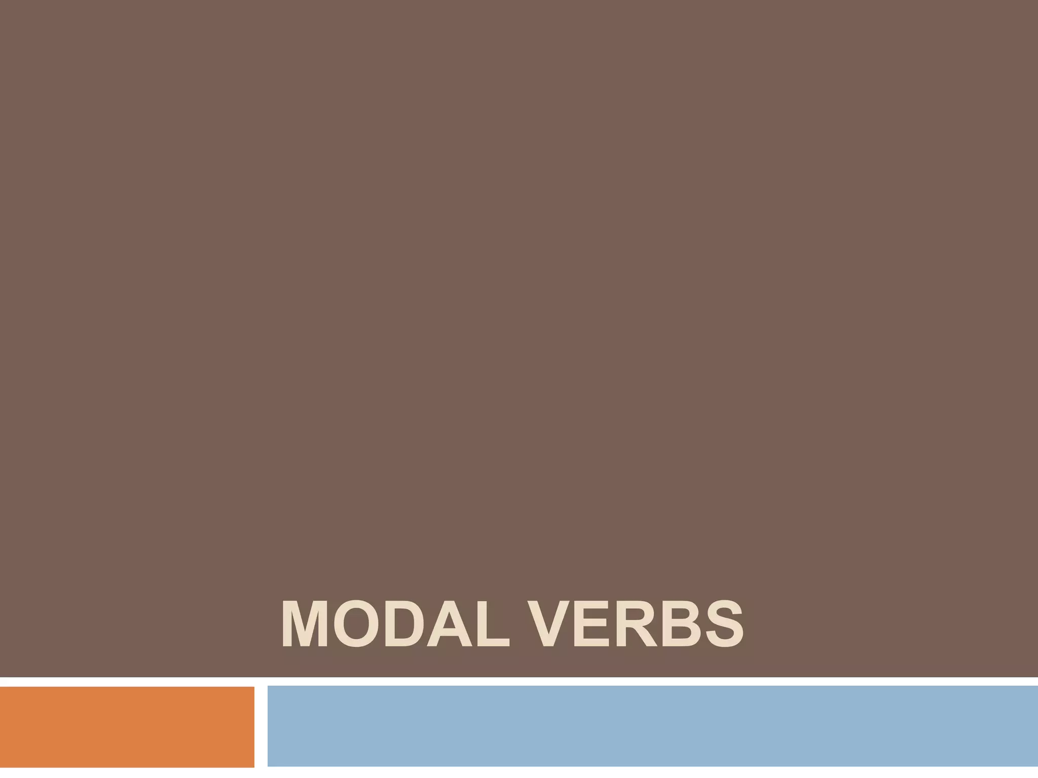 Modal verbs | PPT