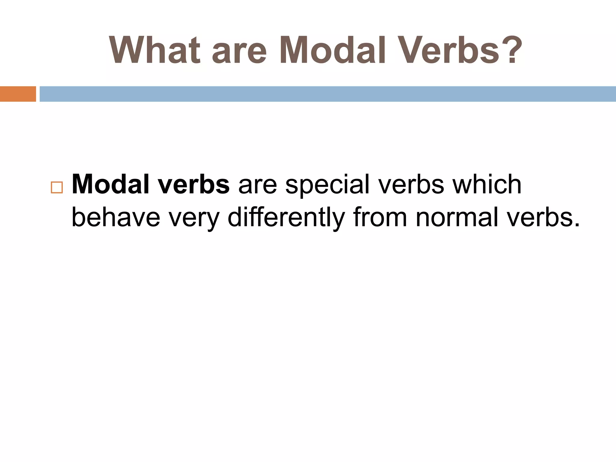 Modal verbs | PPT
