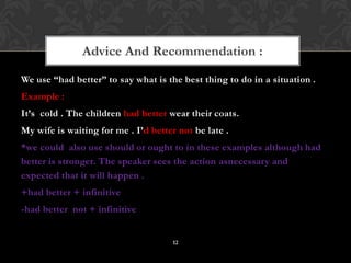 Modal verbs-must/have to- should/ought to-may/might/must/can have p.p ...