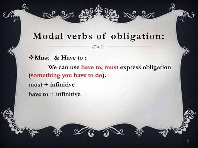 Modal verbs-must/have to- should/ought to-may/might/must/can have p.p ...