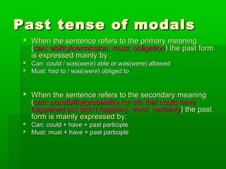 Modal verbs | PPT
