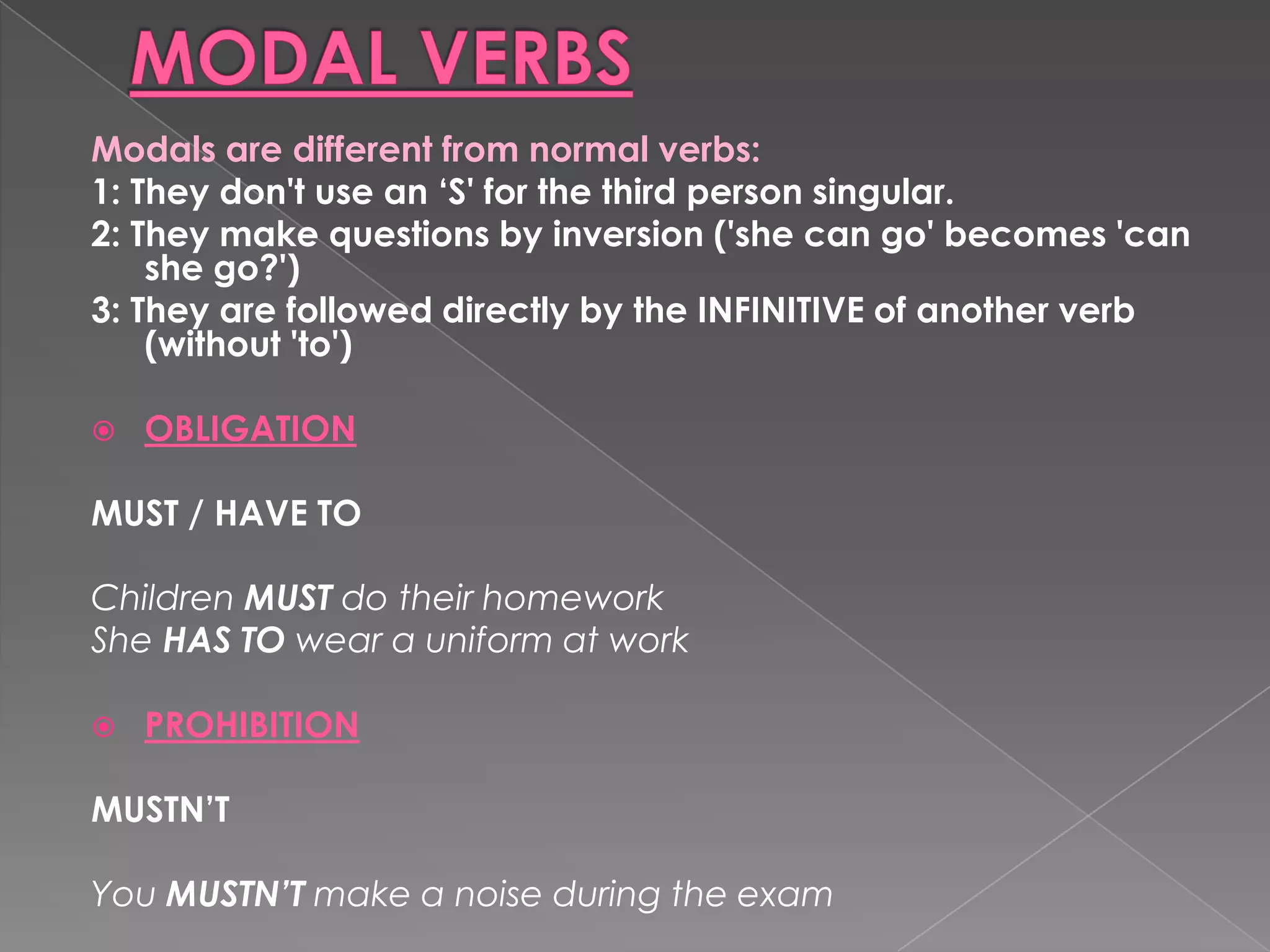 Modal verbs | PPTX