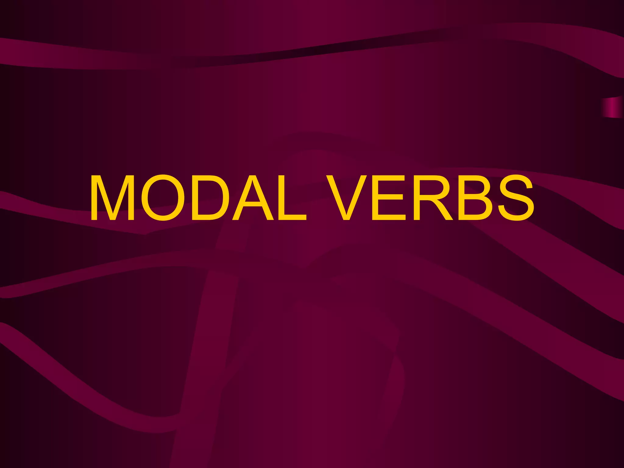 Modal verbs | PPT