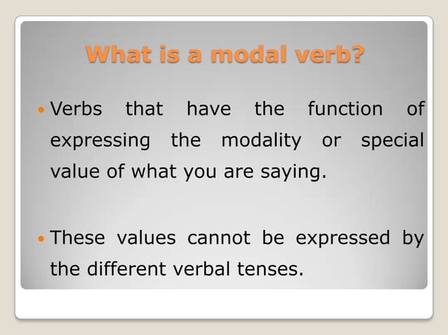 Modal verbs | PPT
