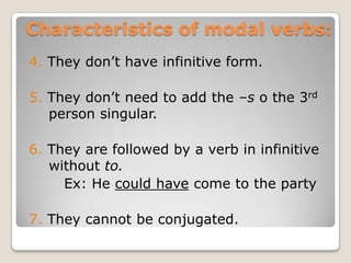 Modal verbs | PPTX