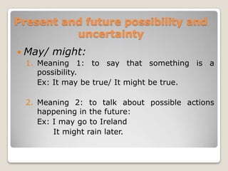 Modal verbs | PPTX