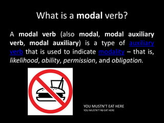 How do modal verbs work? | PPTX