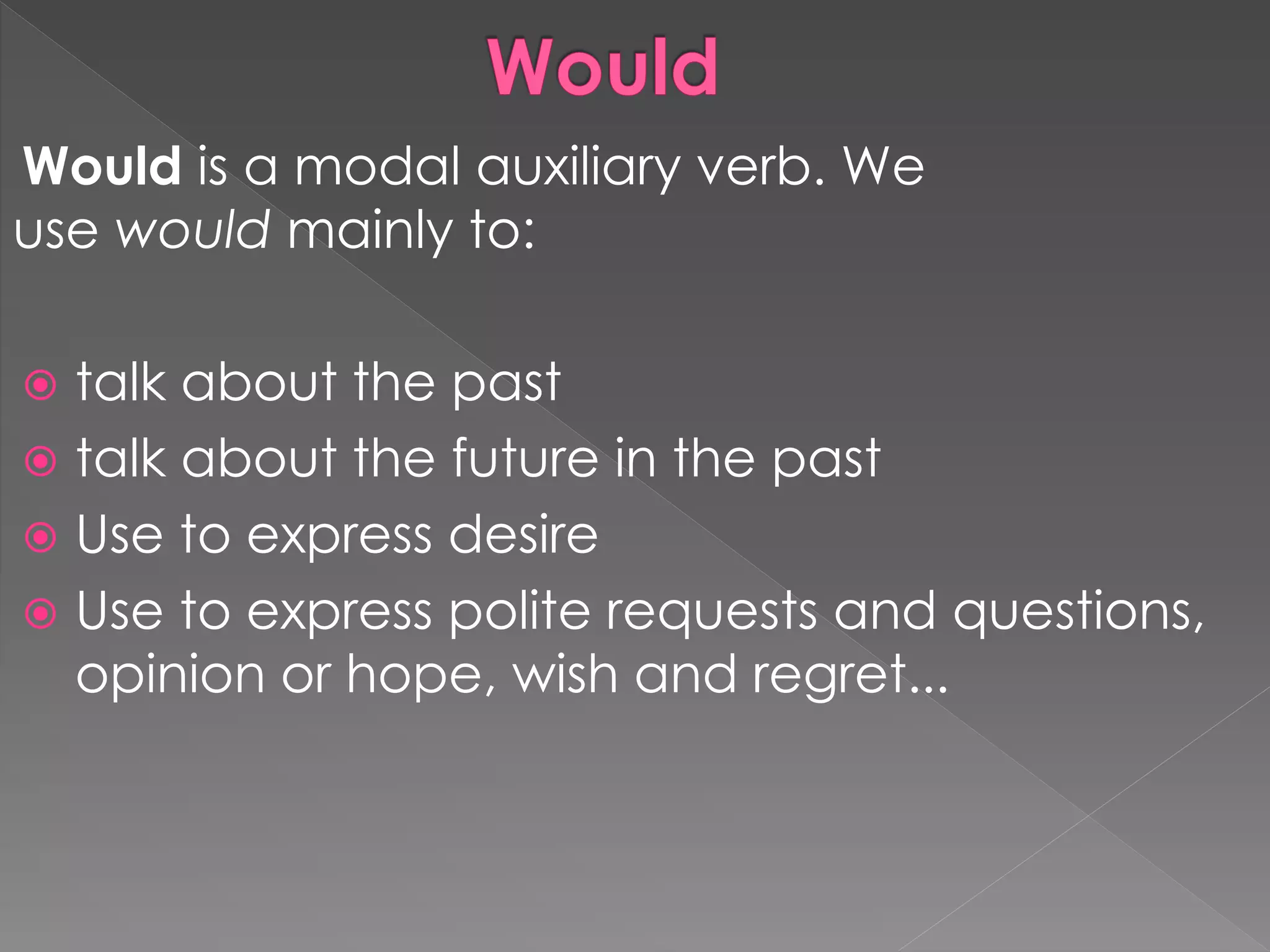 Modal verbs | PPTX