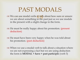 Modal verbs - Funda KOCAOGLU | PPTX | Travel Preparation and Advice ...