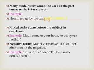 Modal verbs - Funda KOCAOGLU | PPTX | Travel Preparation and Advice ...