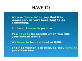 Modal verbs | PPTX