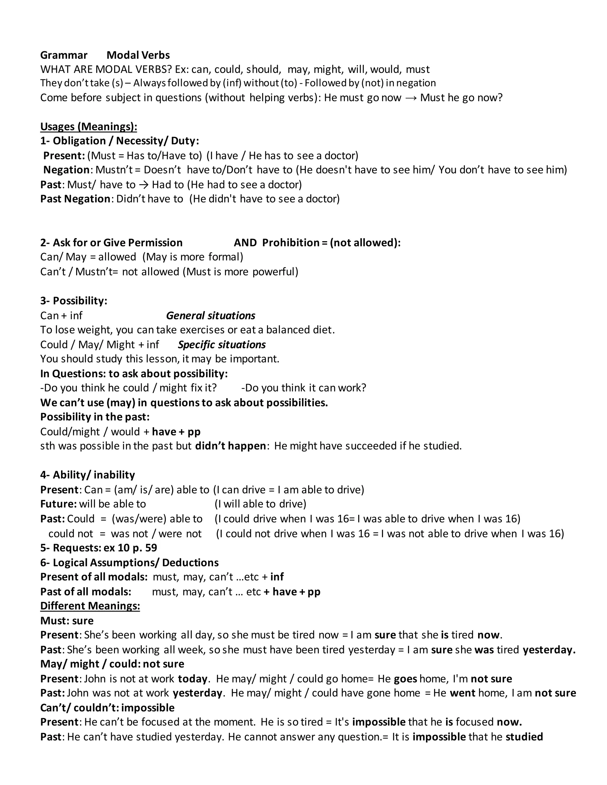 Modal Verbs | DOCX