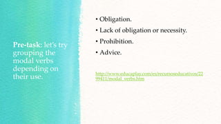 Modal verbs | PPTX