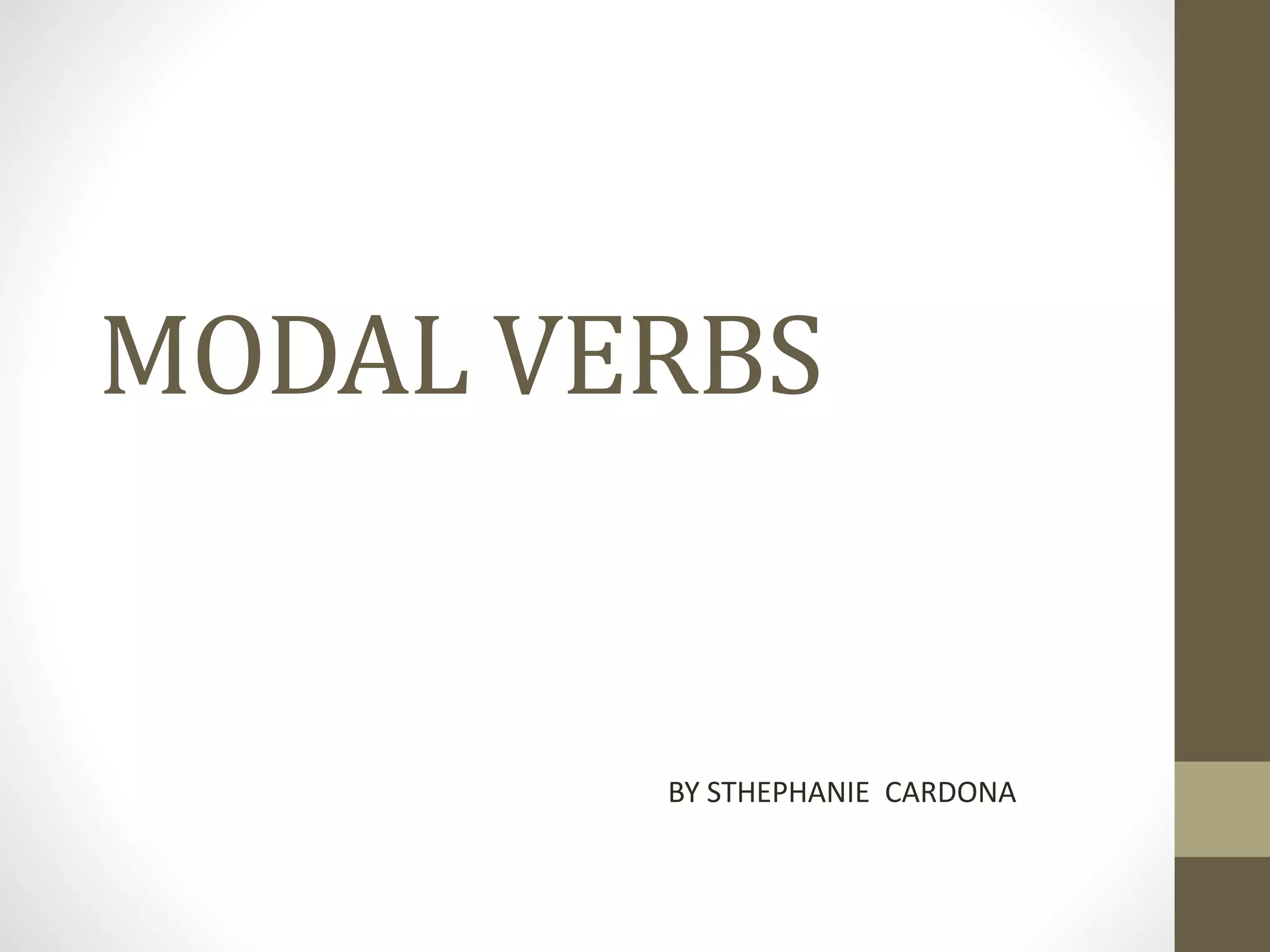 Modal verbs | PPT