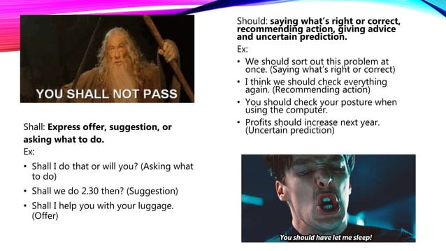 Modal verbs | PPTX | Programming Languages | Computing