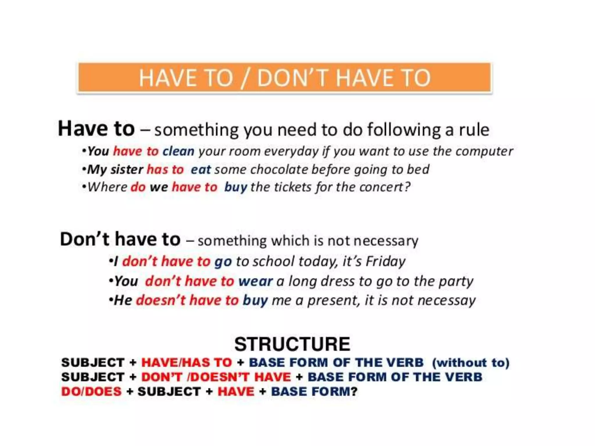 Modal verbs: obligation and prohibition | PPTX