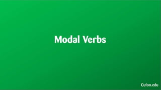 Modal Verbs | PPT