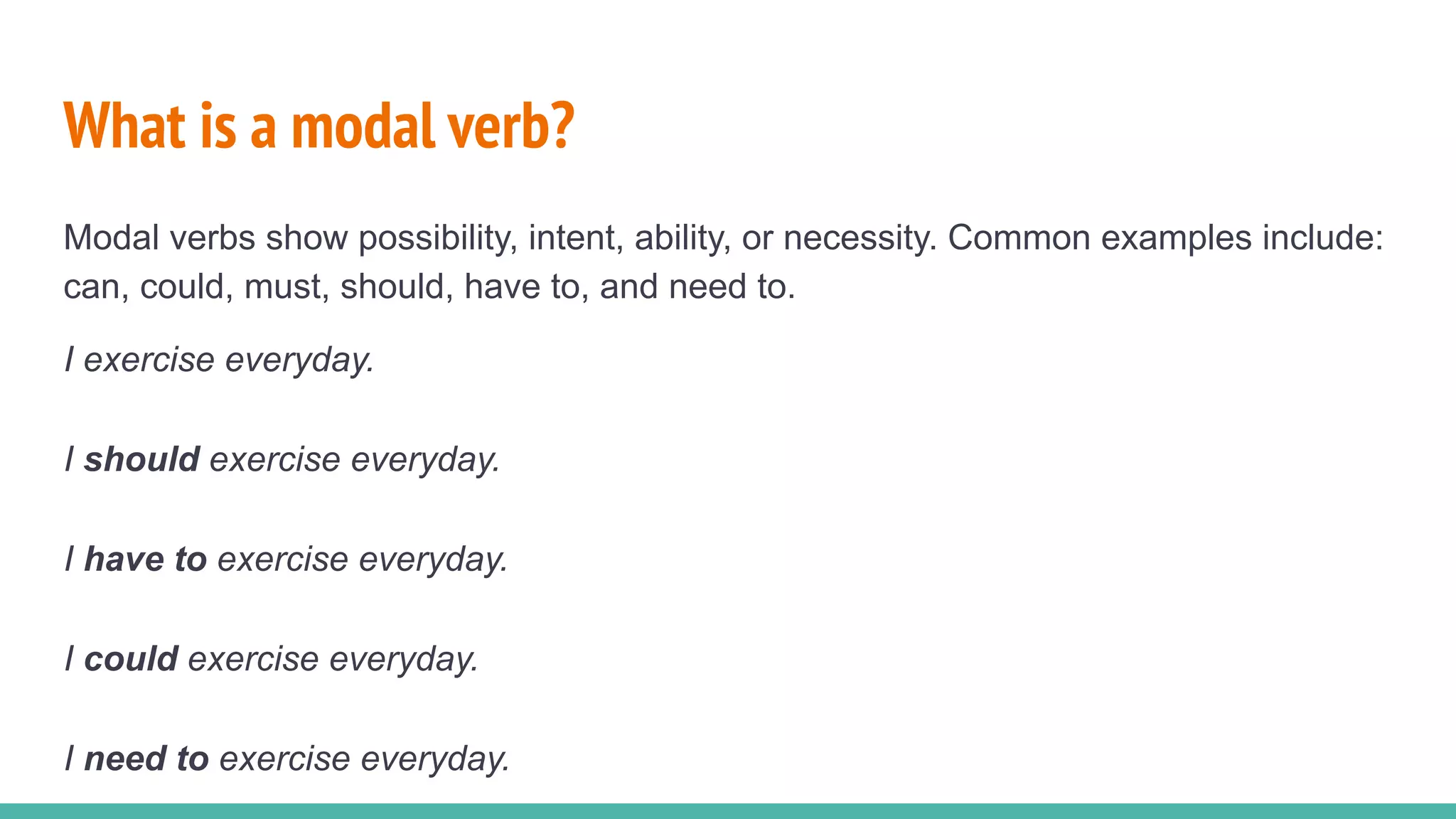 Modal Verbs | PPT