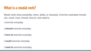 Modal Verbs | PPT