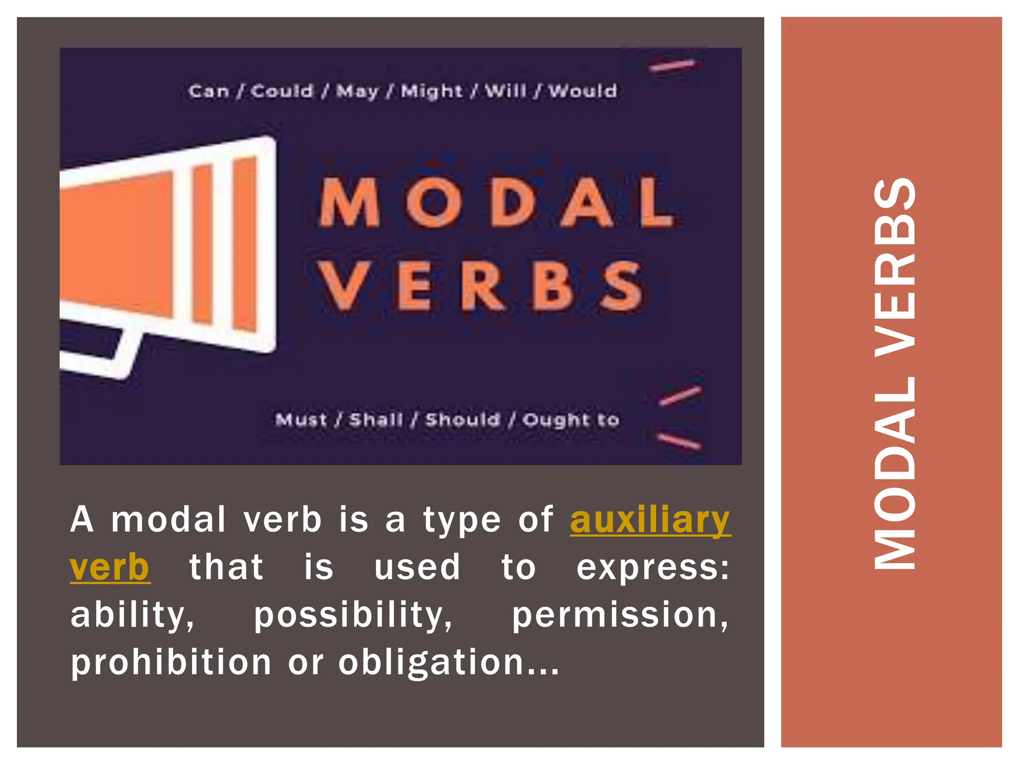Modal Verbs (with Sample Sentences).pptx | Travel Preparation and ...