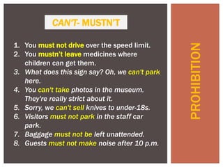Modal Verbs (with Sample Sentences).pptx | Travel Preparation and ...