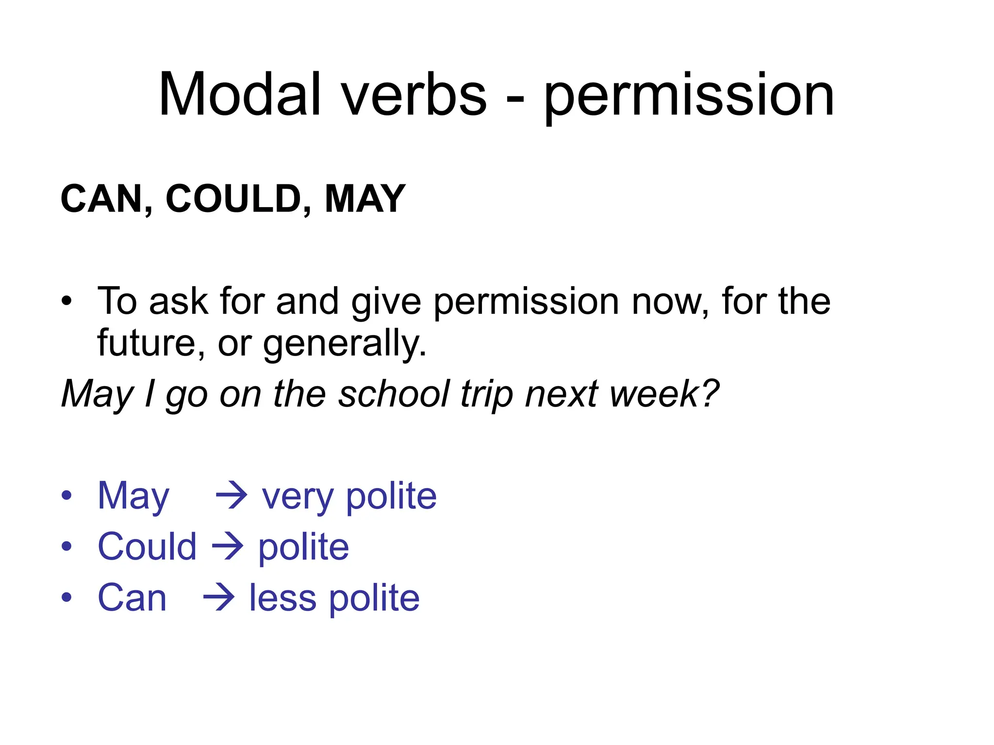 modal verbs MAY, CAN COULD, SHOULD, OUGHT TO | PPT