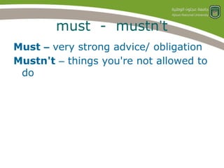 Modal verbs.pptxModal verbs.pptx Modal verbs.pptx